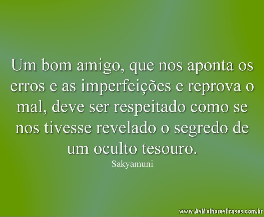 Um bom amigo, que nos aponta - As Melhores Frases
